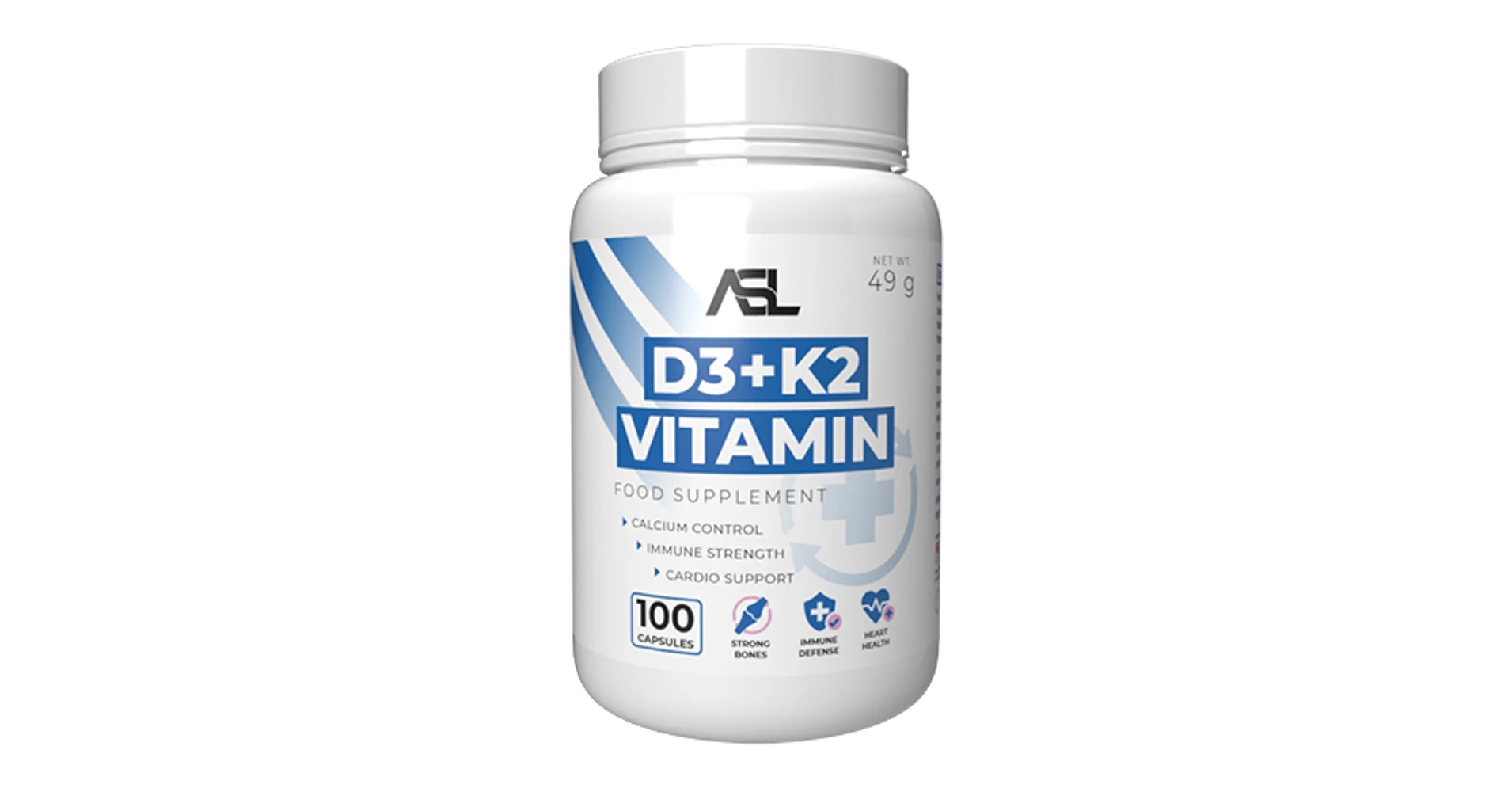 ASL D3 + K2 vitamin (100 db kapszula) - Vitaminok és ásványi anyagok ...